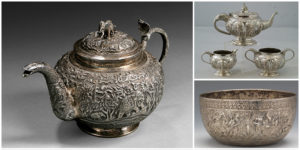 Repousse Sterling Silver - Antique Silver